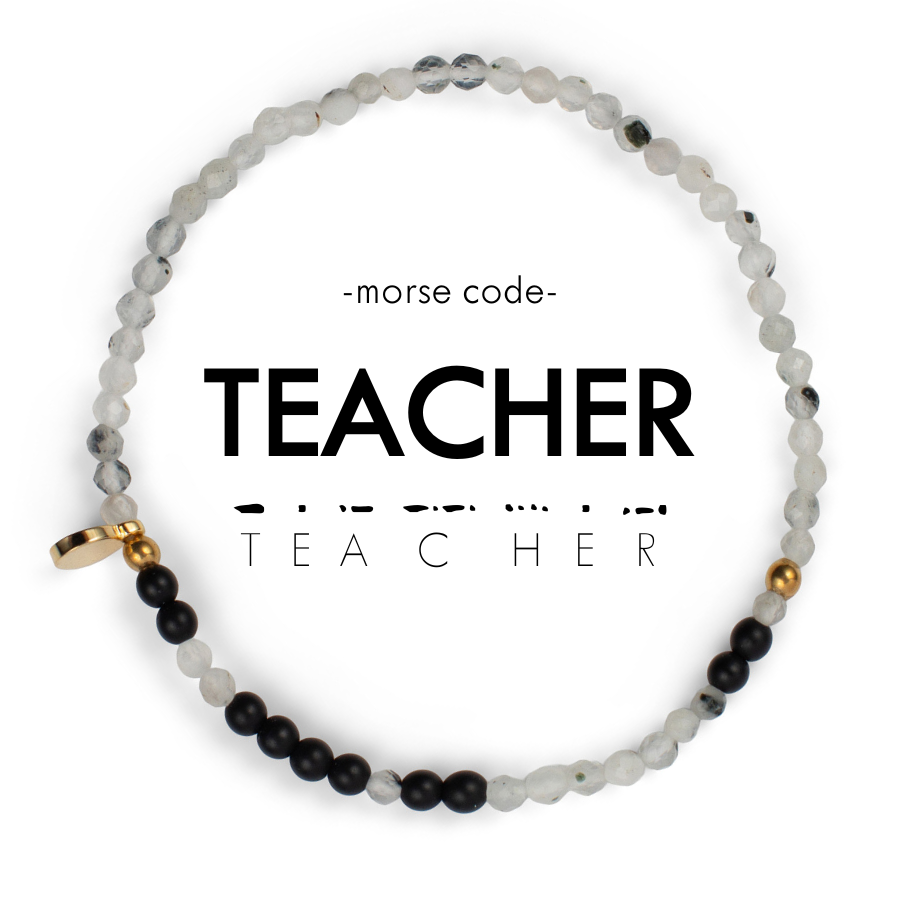 3mm Morse Code Bracelet | TEACHER – ETHICGOODS