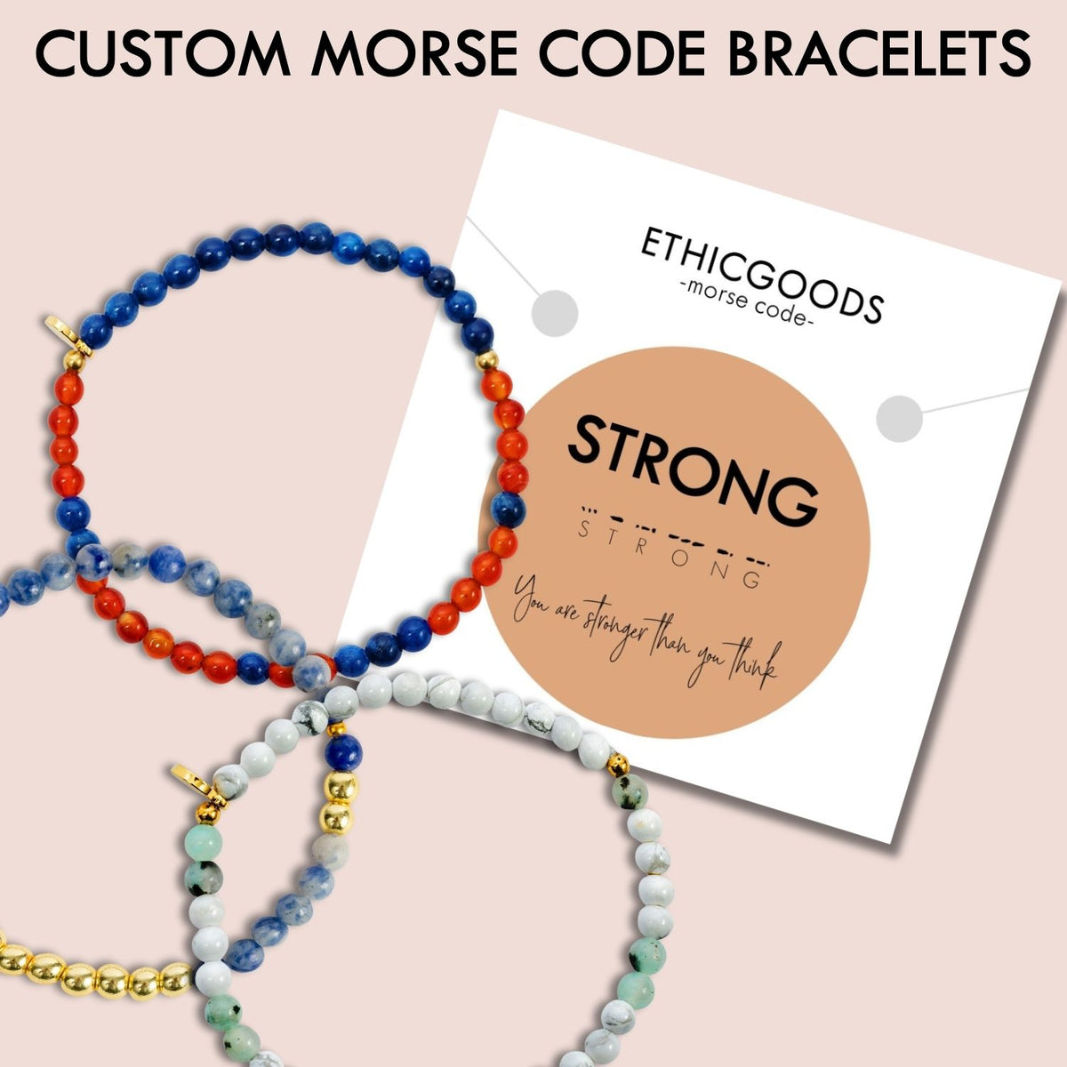 Custom Morse Code Bracelet – ETHICGOODS