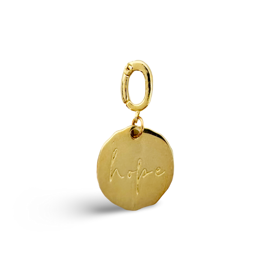HOPE Morse Code Gold Charm – ETHICGOODS