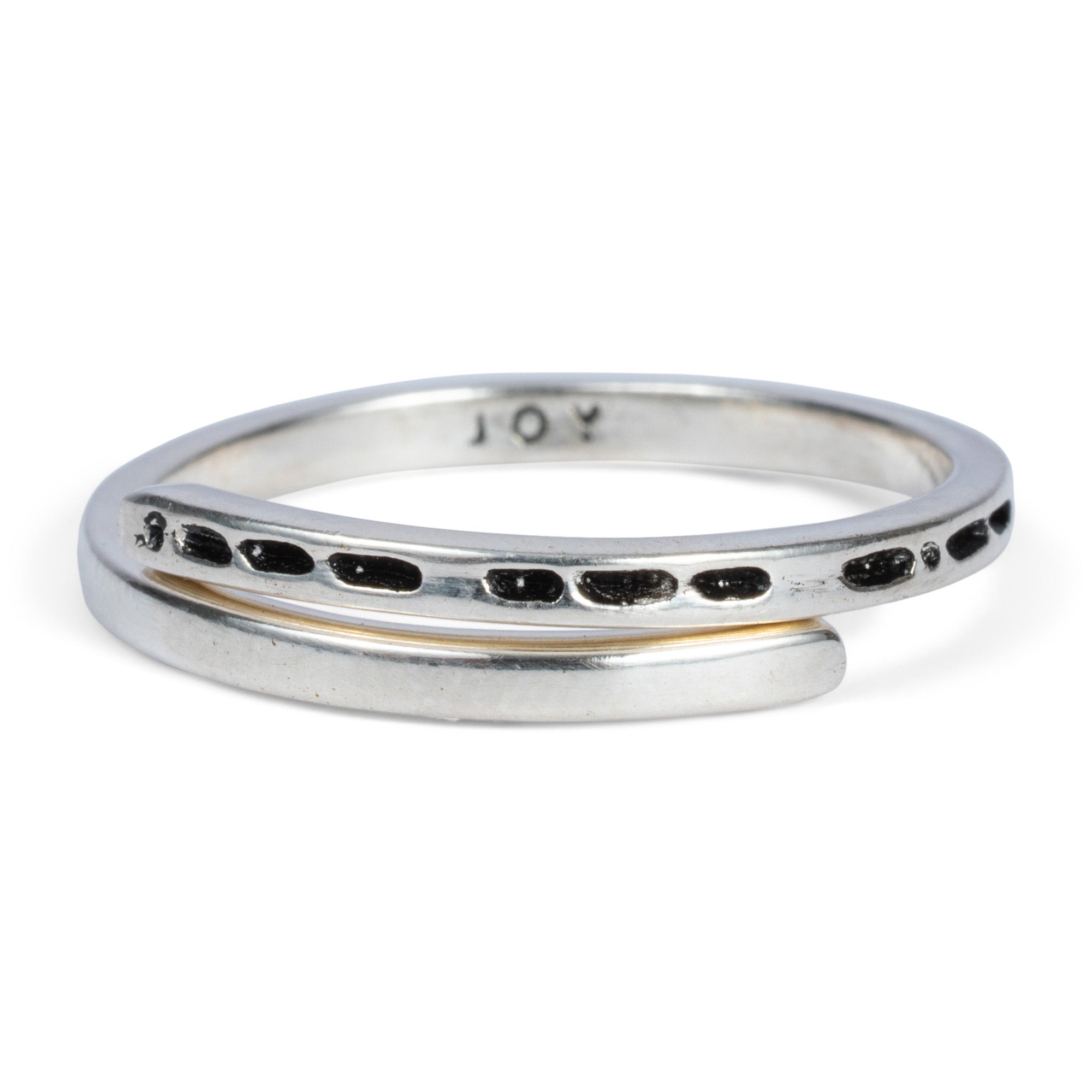 CLASSIC GOLD Morse Code Ring - Stamped | JOY – ETHICGOODS